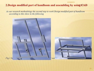 Modefied hand loom in Ethiopia Final presentation ppt | PPTX