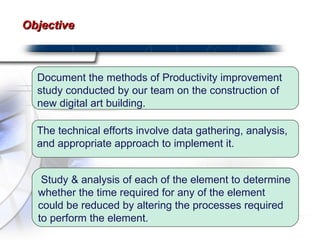 Productivity Improvement Study | PPT
