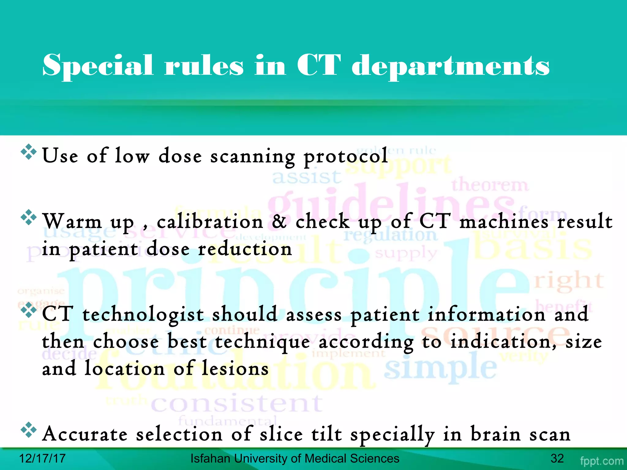 radiation protection in ct | PPT
