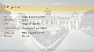 Rangpur Divisional headquarters thesis proposal | PPTX