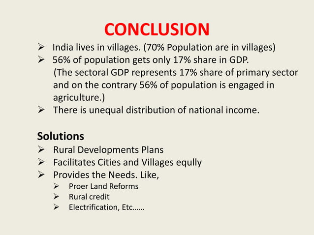 Rural development (In India) | PPT