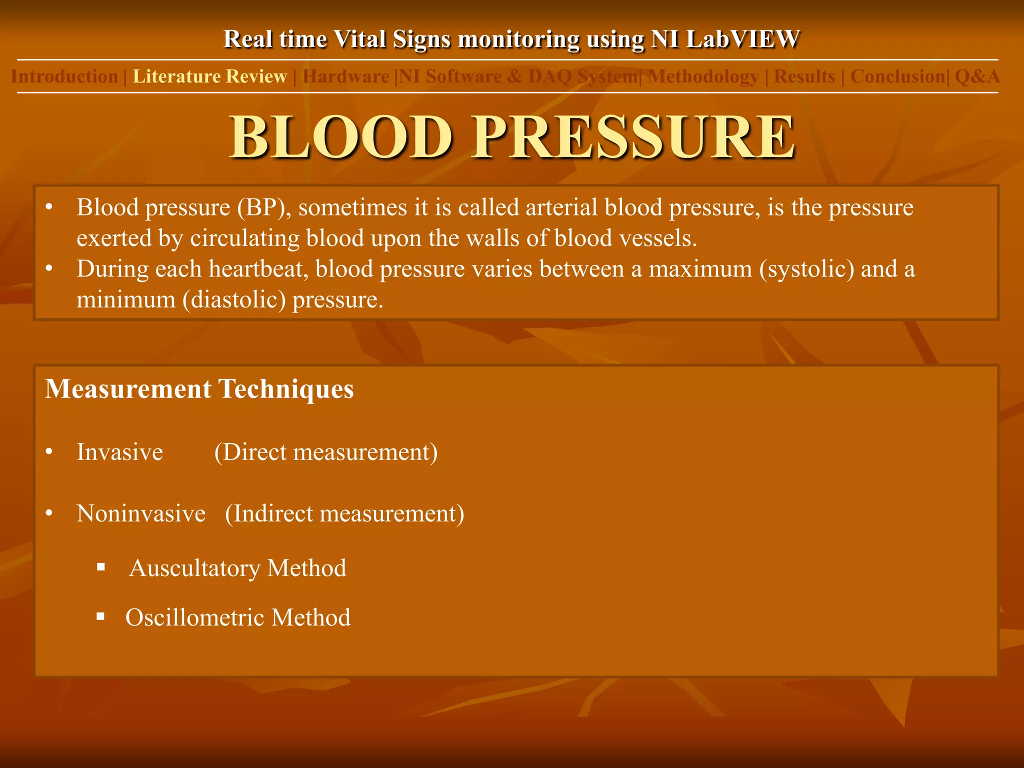 Real time Vital Signs Monitorong Using NI LabVIEW | PPTX