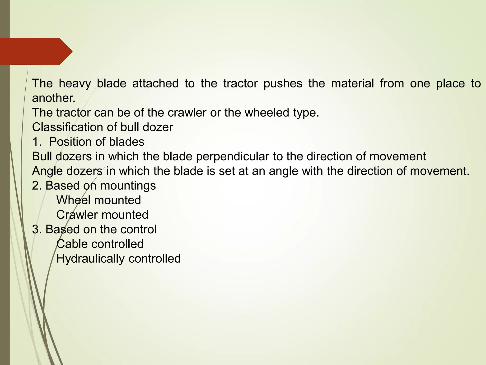 earth moving equipments | PPTX