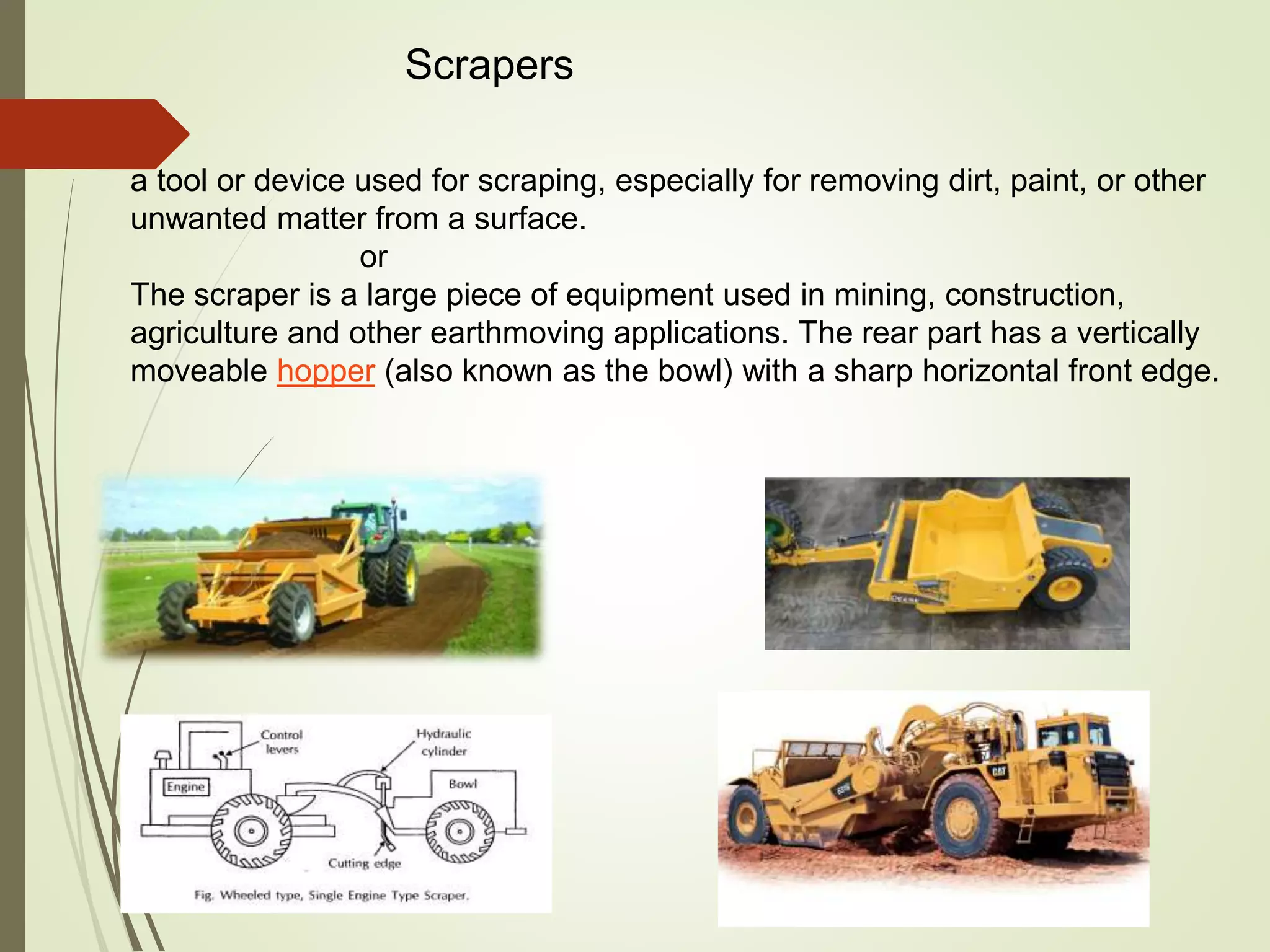 earth moving equipments | PPTX