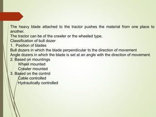 earth moving equipments | PPTX
