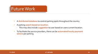 SPARK - IoT Based Parking Search System | PPTX