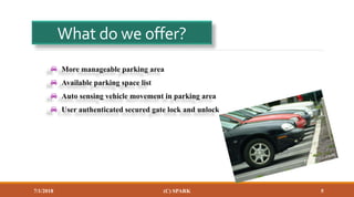 SPARK - IoT Based Parking Search System | PPT