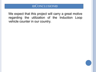 Induction Loop Vehicle Detector and Counter | PPSX