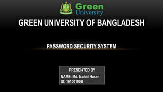 Password Security System | PPTX