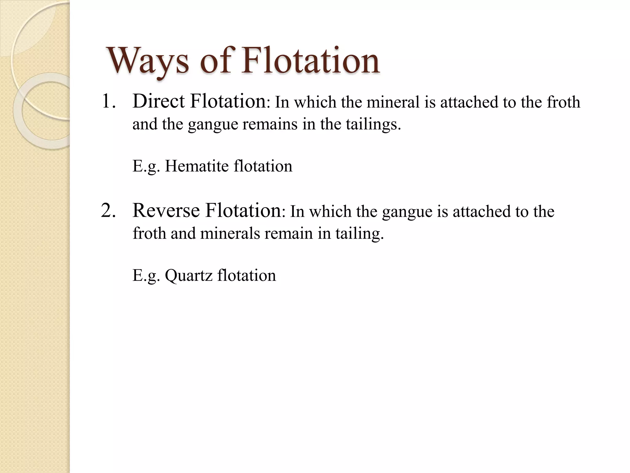 Fundamentals of Flotation | PPTX