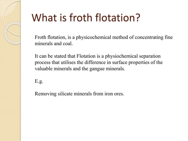 Fundamentals of Flotation | PPTX