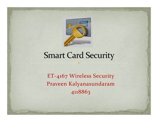 Smart Card Security | PDF