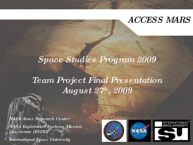 ACCESS Mars project final presentation | PPT