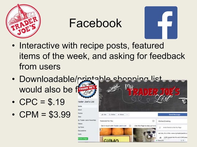 Final Presentation, Trader Joe's Digital Marketing Plan, ADV 420, Michigan State University ...
