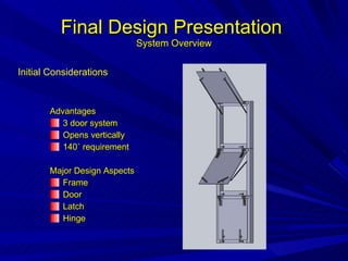 Senior Design Project Final Presentation | PPT