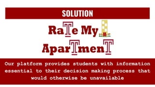 MIS4596 Rate My Apartment Final Presentation | PPT