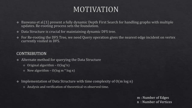 Dynamic Dfs In Undirected Graph Using Segment Tree Ppt