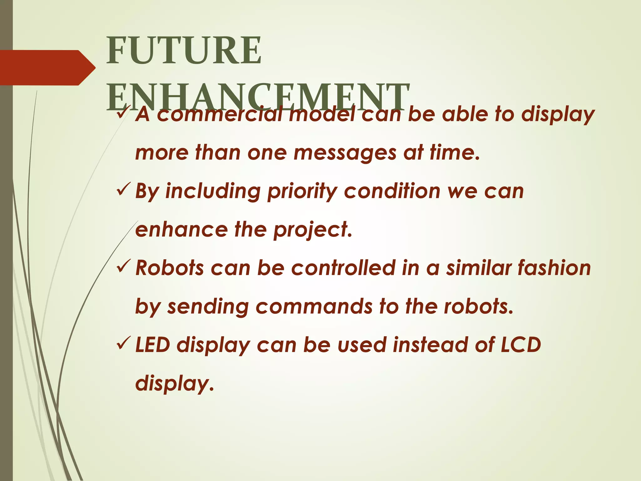 wireless electronic notice board using GSM | PPTX