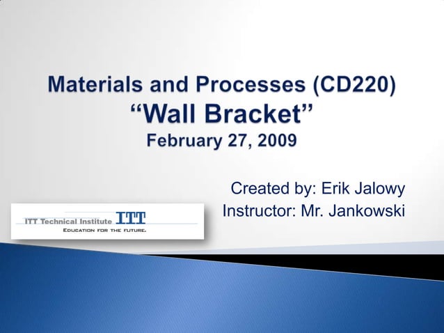 Bracket Design Process | PPTX | Business | Business and Finance