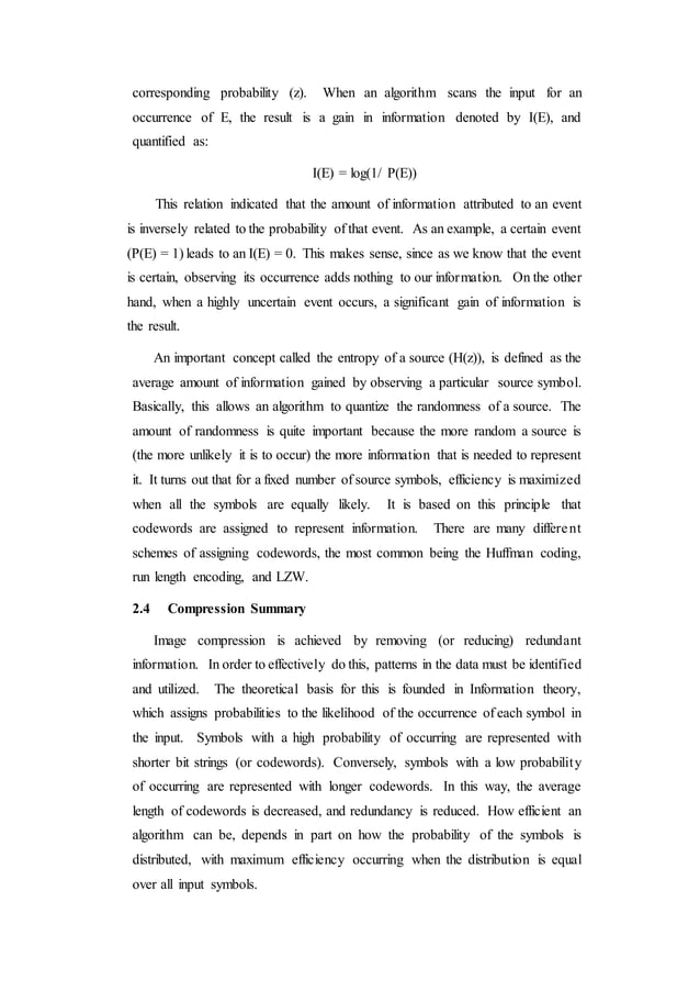 image compression using matlab project report | DOCX