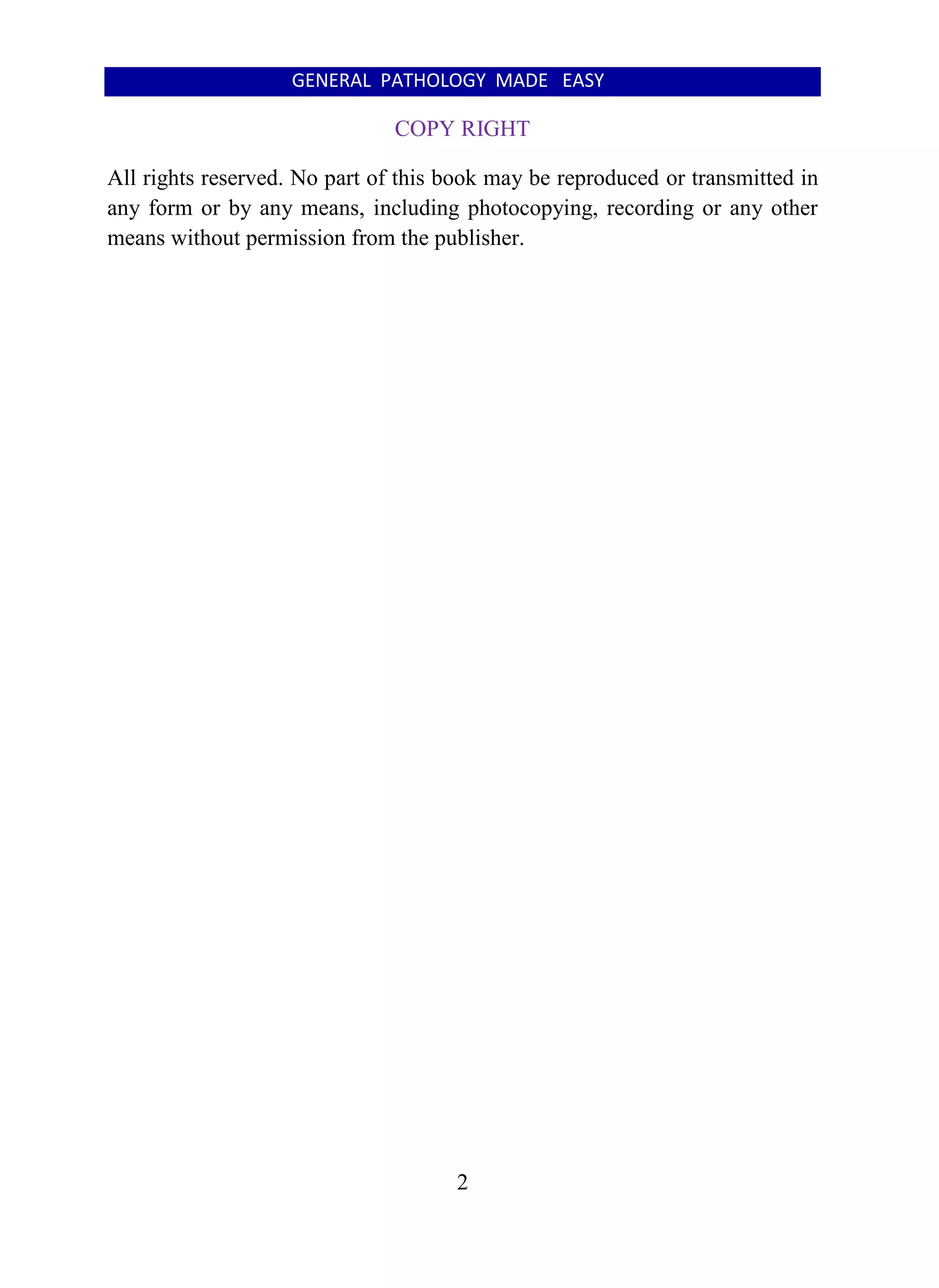 General Pathology Made Eeasy | PDF