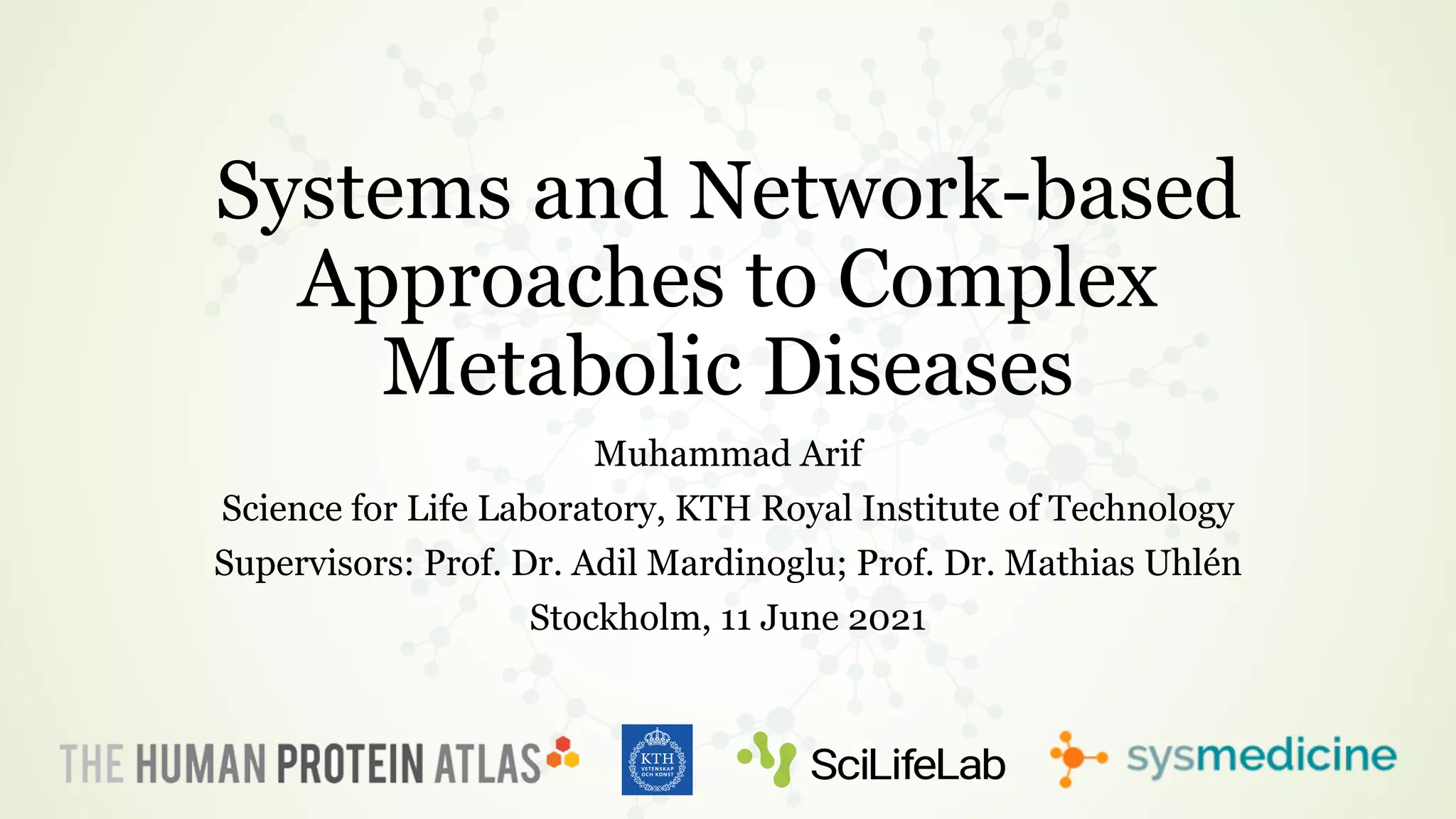 Systems and Network-based Approaches to Complex Metabolic Diseases | PPT