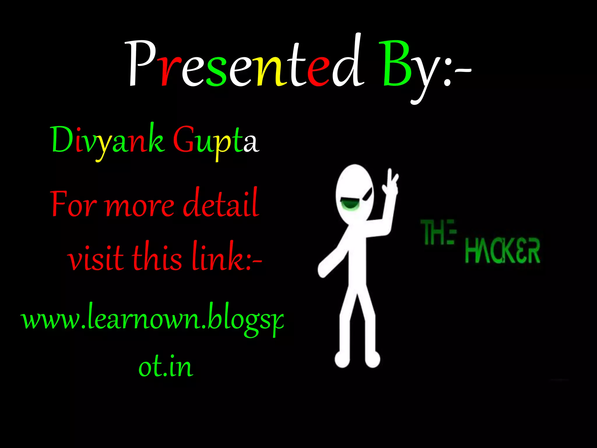 Information Security and Ethical Hacking | PPSX