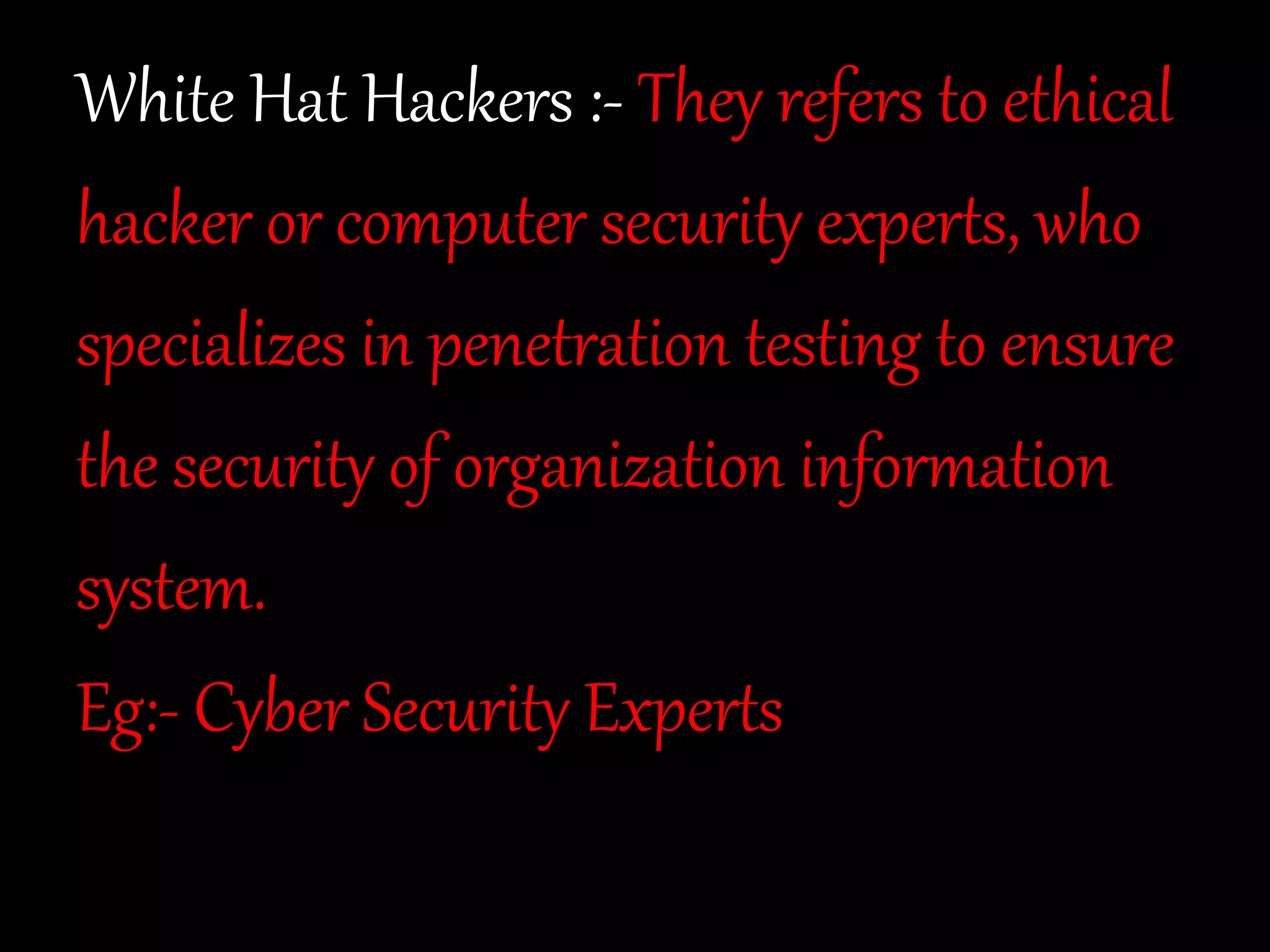 Information Security and Ethical Hacking | PPSX