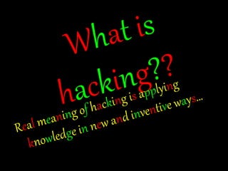 Information Security and Ethical Hacking | PPSX