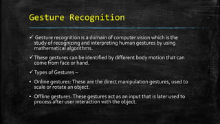 Hand Gesture Recognition Applications | PPT