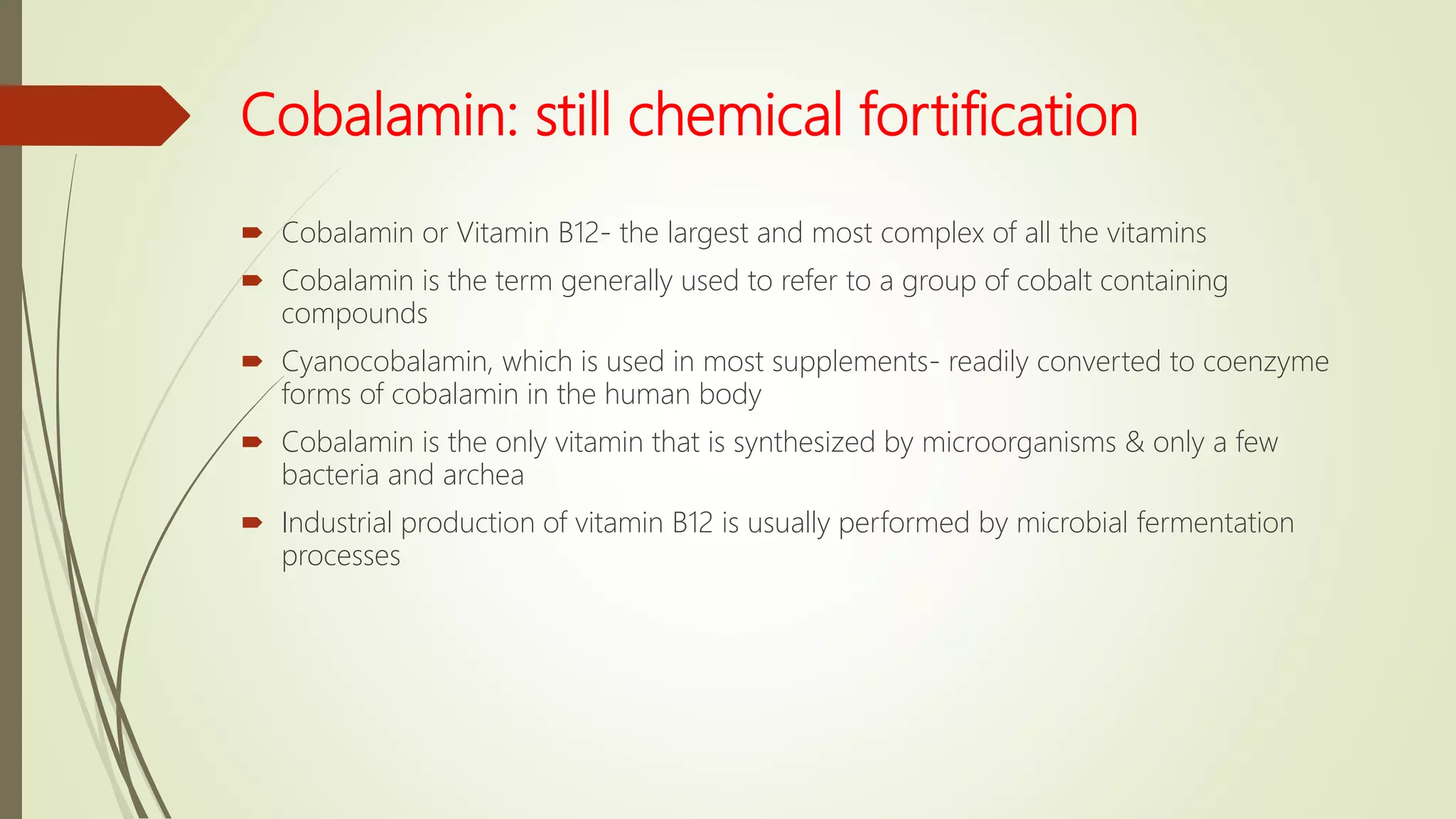 Production of vitamin B12 | PPTX