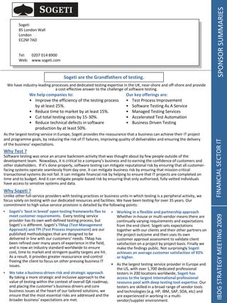 IBDG STRATEGY MEETING 2009 | FINANCIAL SECTOR IT | PDF