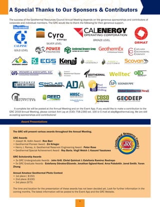 GRC Annual Meeting & Expo - Final Program | PDF