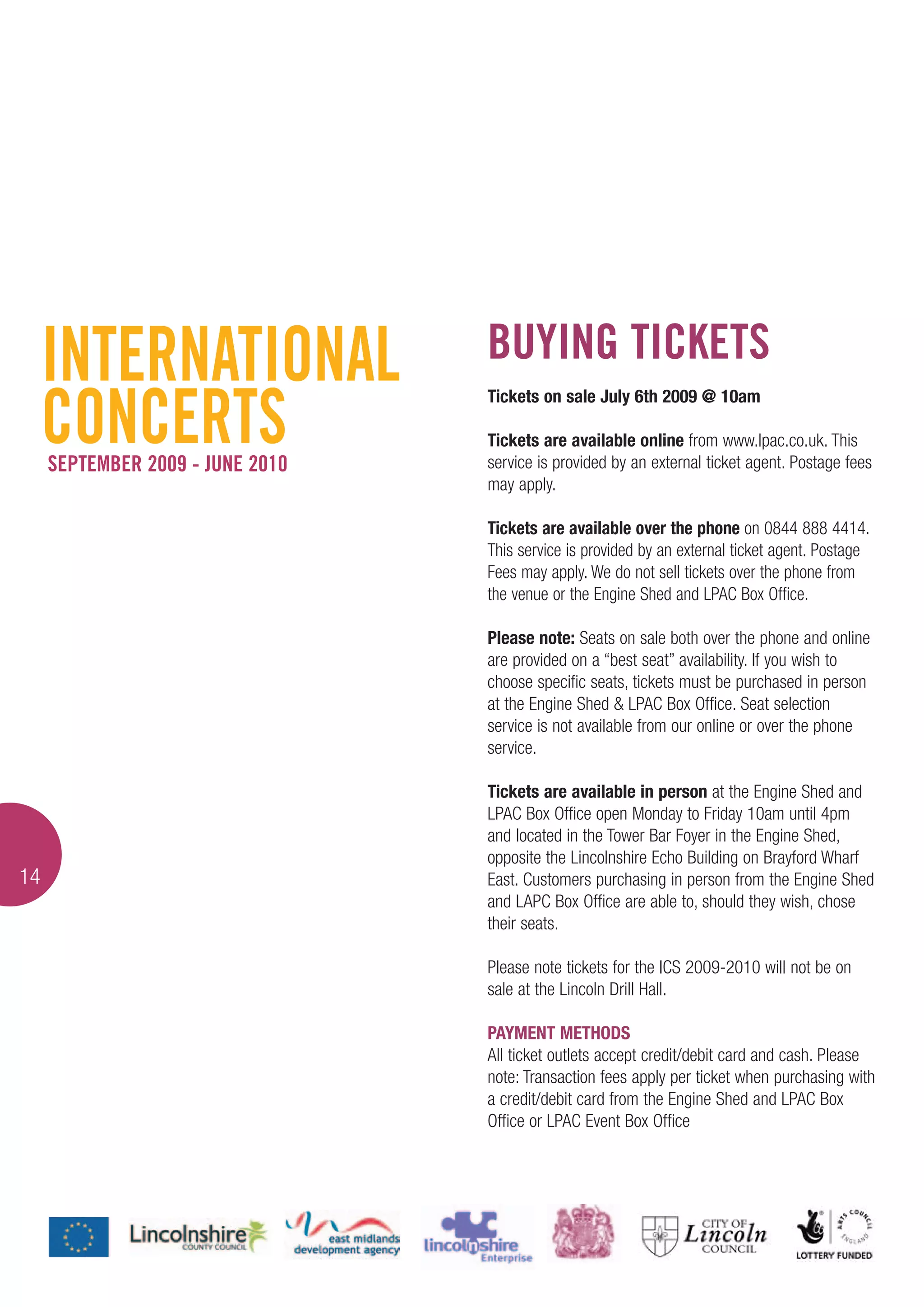 International Concert Series | PDF