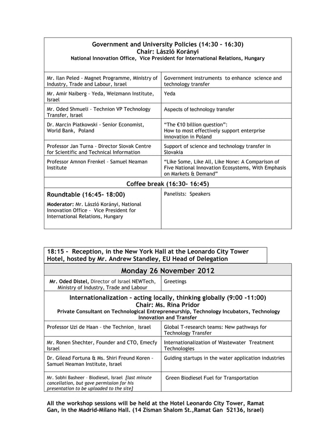 Final programme | PDF