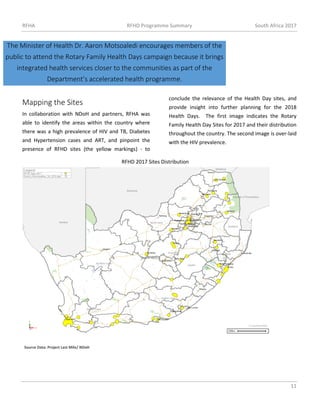 Final programme report RFDH South Africa | PDF | Medical Health
