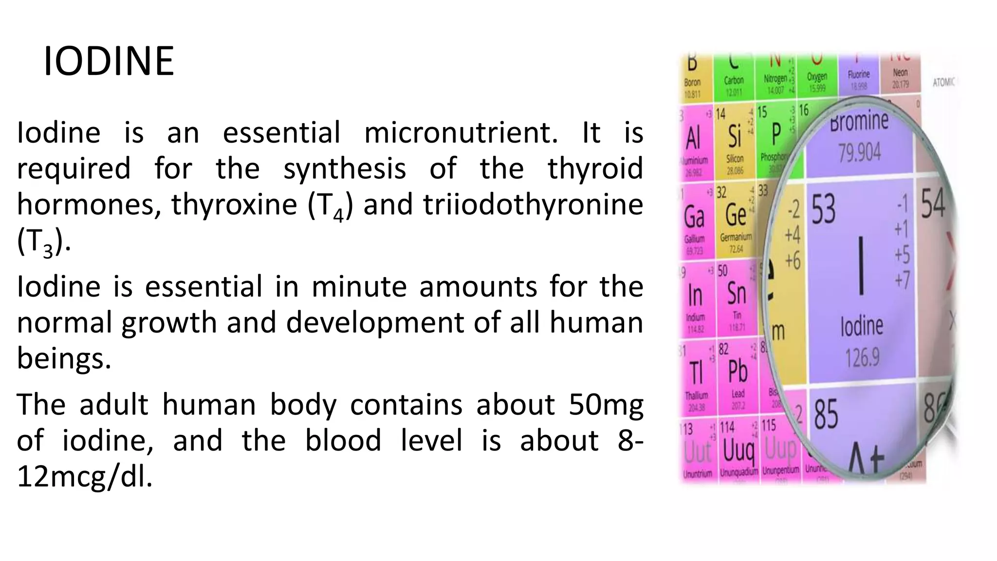 Iodine deficiency disorders | PPTX