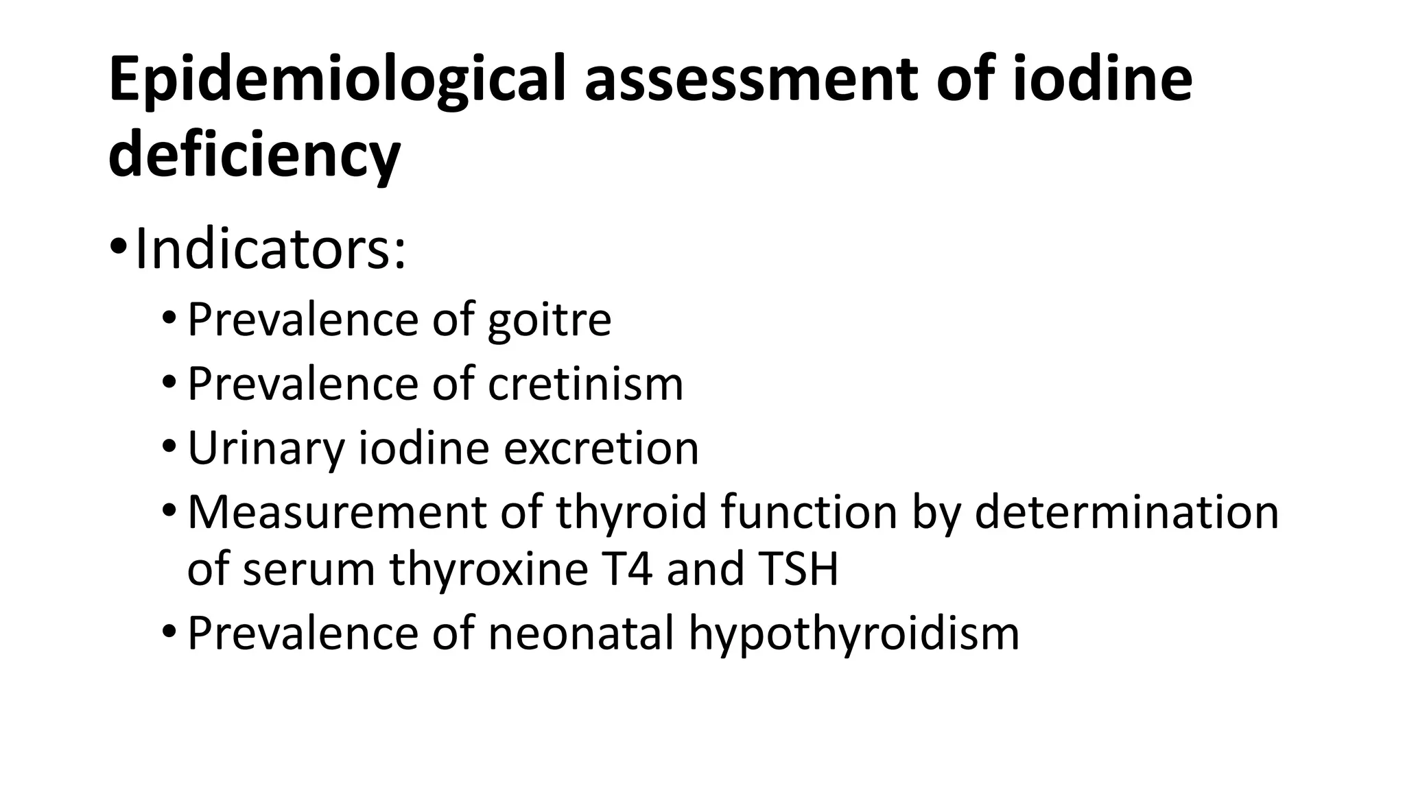 Iodine deficiency disorders | PPTX