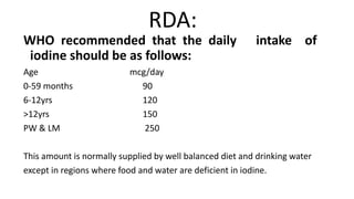 Iodine deficiency disorders | PPTX