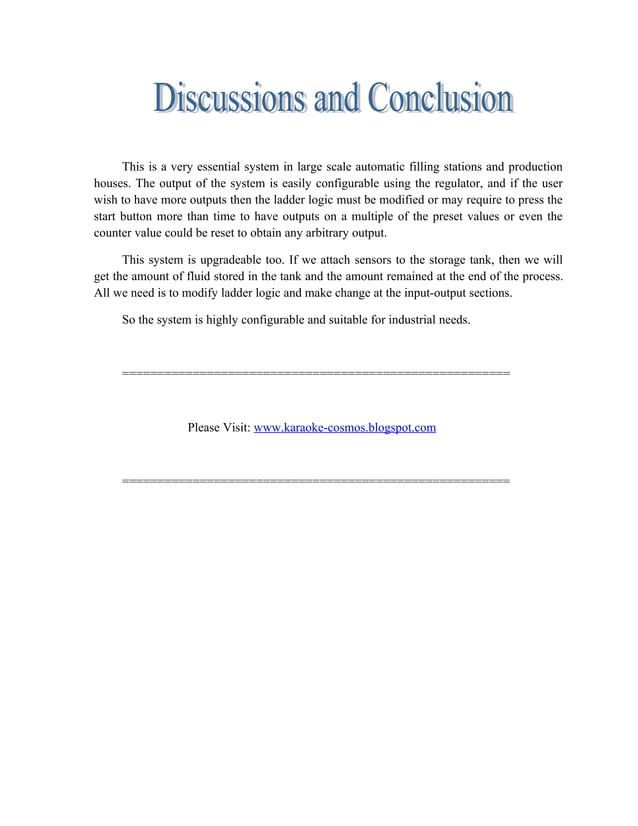 Project on PLC (SILO) | DOCX