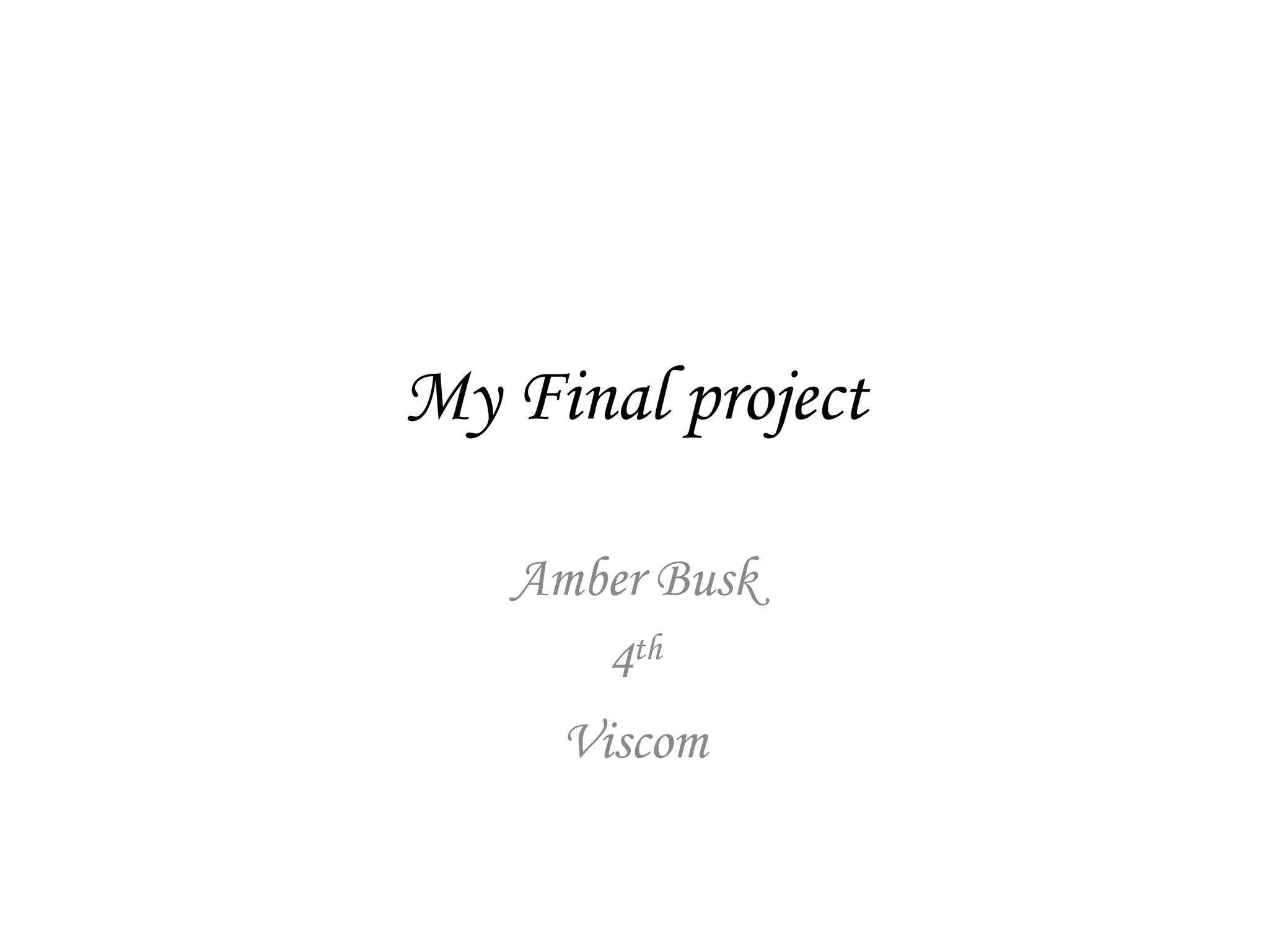 Final project | PPT