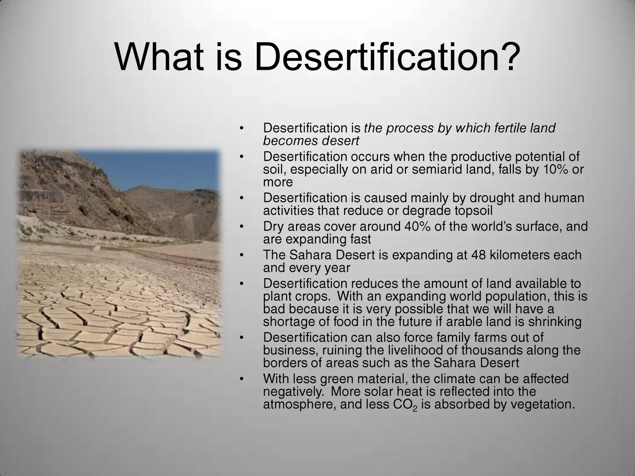 Green Revolution, Over cultivation, and Monoculture on Desertification ...