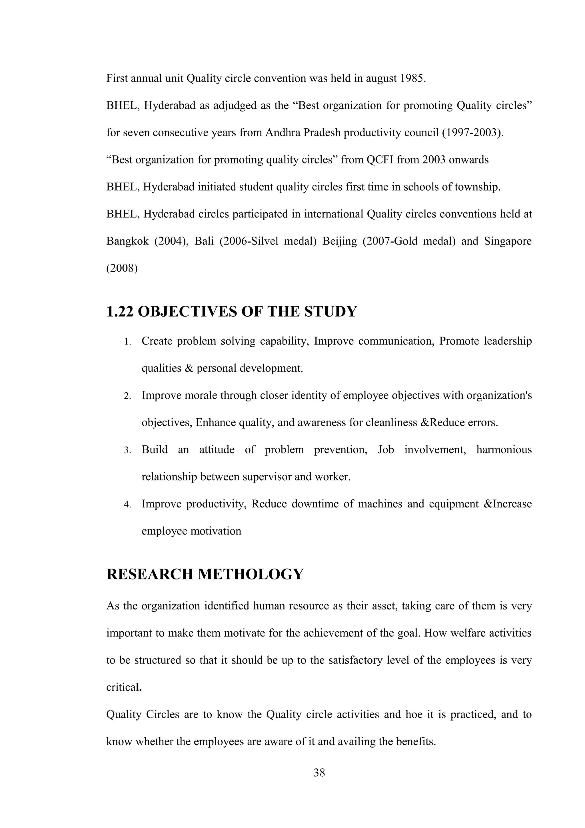Quality Circles at BHEL | DOC