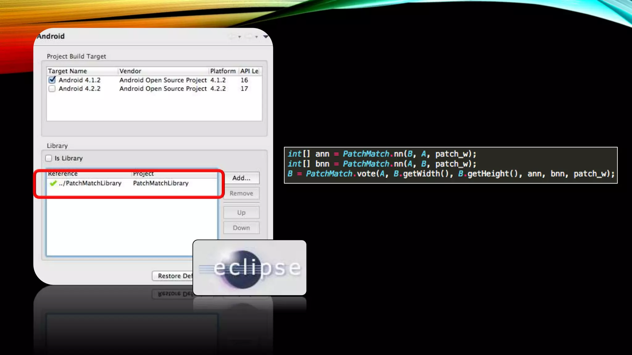 PatchDroid-PatchMatch Android Library | PPTX