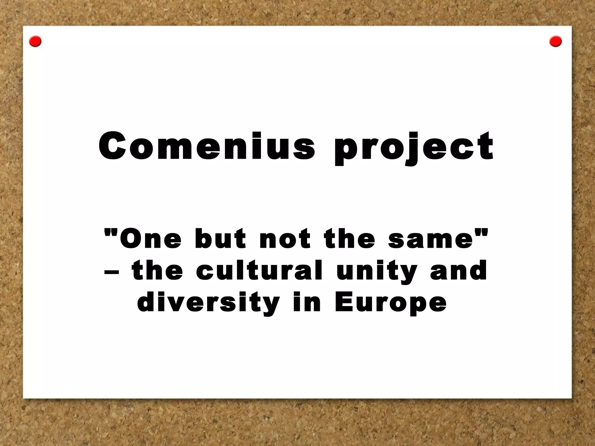 Comenius project 2013-2015 Presentation | PPT