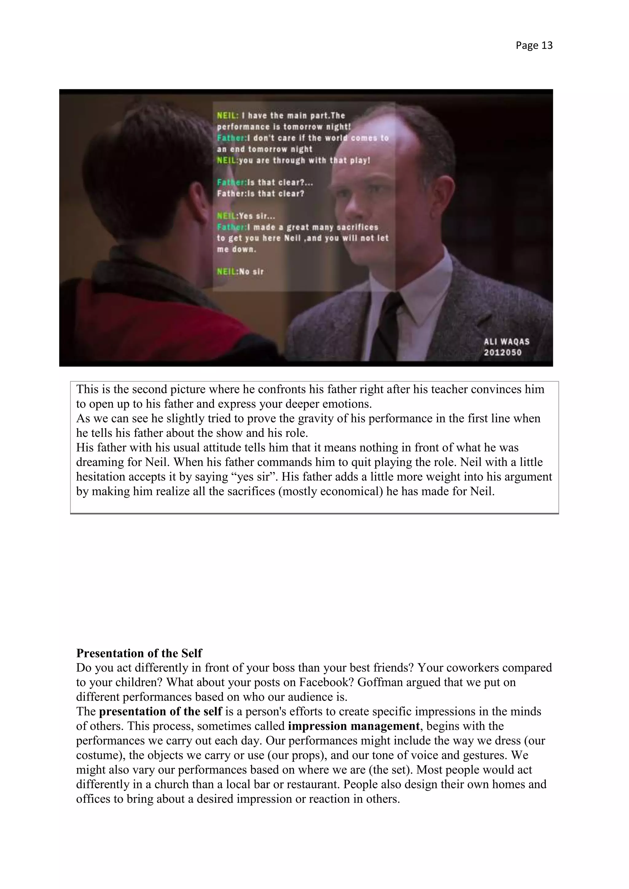 Sociological Perspective of the movie "Dead Poets Society". | PDF