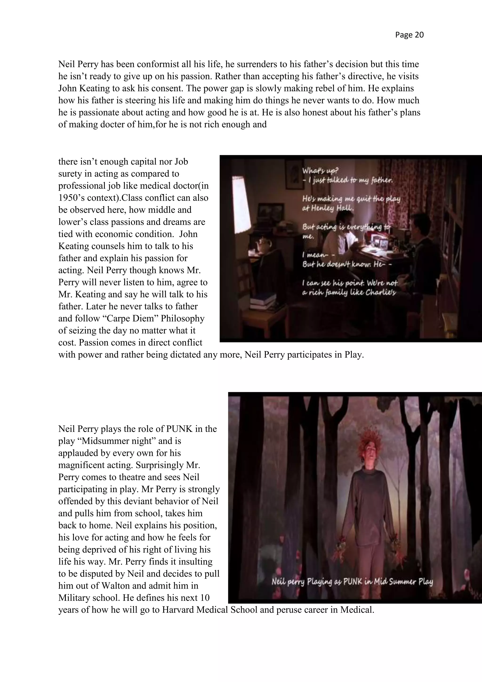 Sociological Perspective of the movie "Dead Poets Society". | PDF