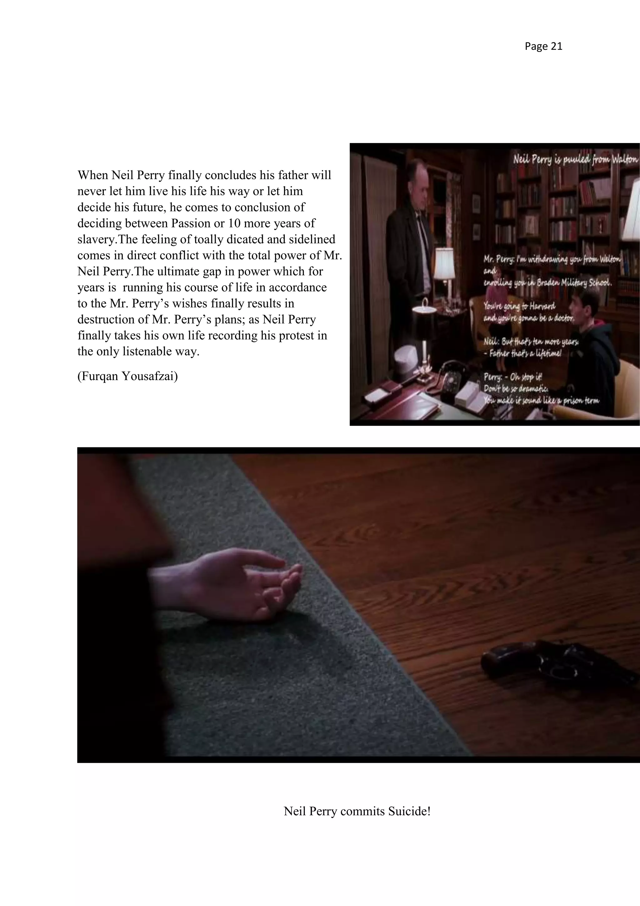 Sociological Perspective of the movie "Dead Poets Society". | PDF