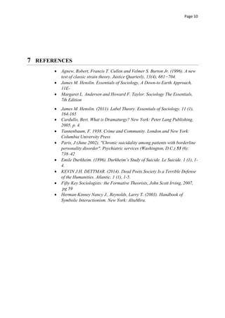 Sociological Perspective of the movie "Dead Poets Society". | PDF