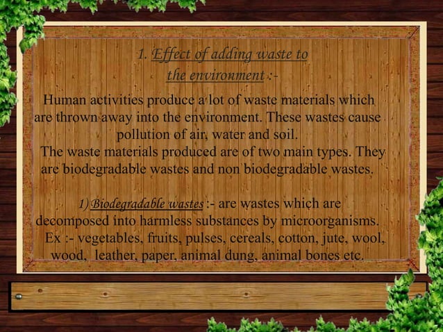 OUR ENVIRONMENT ppt | PPTX